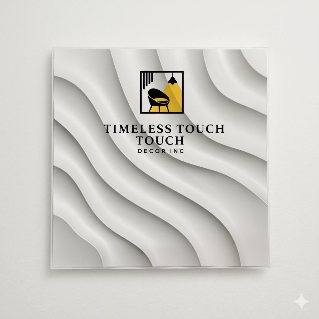 3D White Interlocking Geo-Shatter Wall Panel (Abstract Triangular Text ...