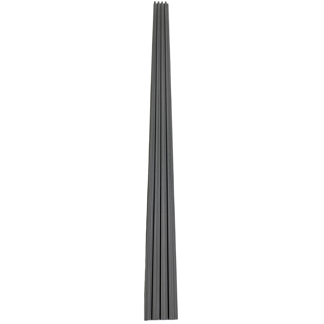 3D Fluted Wall Panel - Contemporary Gray Faux Wood Grain (Vertical Sla ...